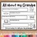 All About My Grandpa Printable, Gift From Grandkids, DIY Fathers Day ...