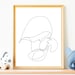 Mommy and Me Line Drawing, Gift for Expecting Mom, Line Wall Art for ...
