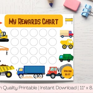Toddlers Routine Sticker Chart, Kids Habit Reward Tracker, Printable ...