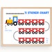 Train Reward Chart for Kids, Toddler Behavior Chart, Boy Potty Reward ...