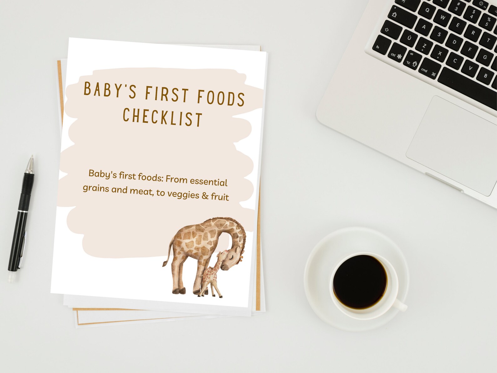 Printable Baby First Foods Checklist, Baby Led Weaning Tracker, Digital ...
