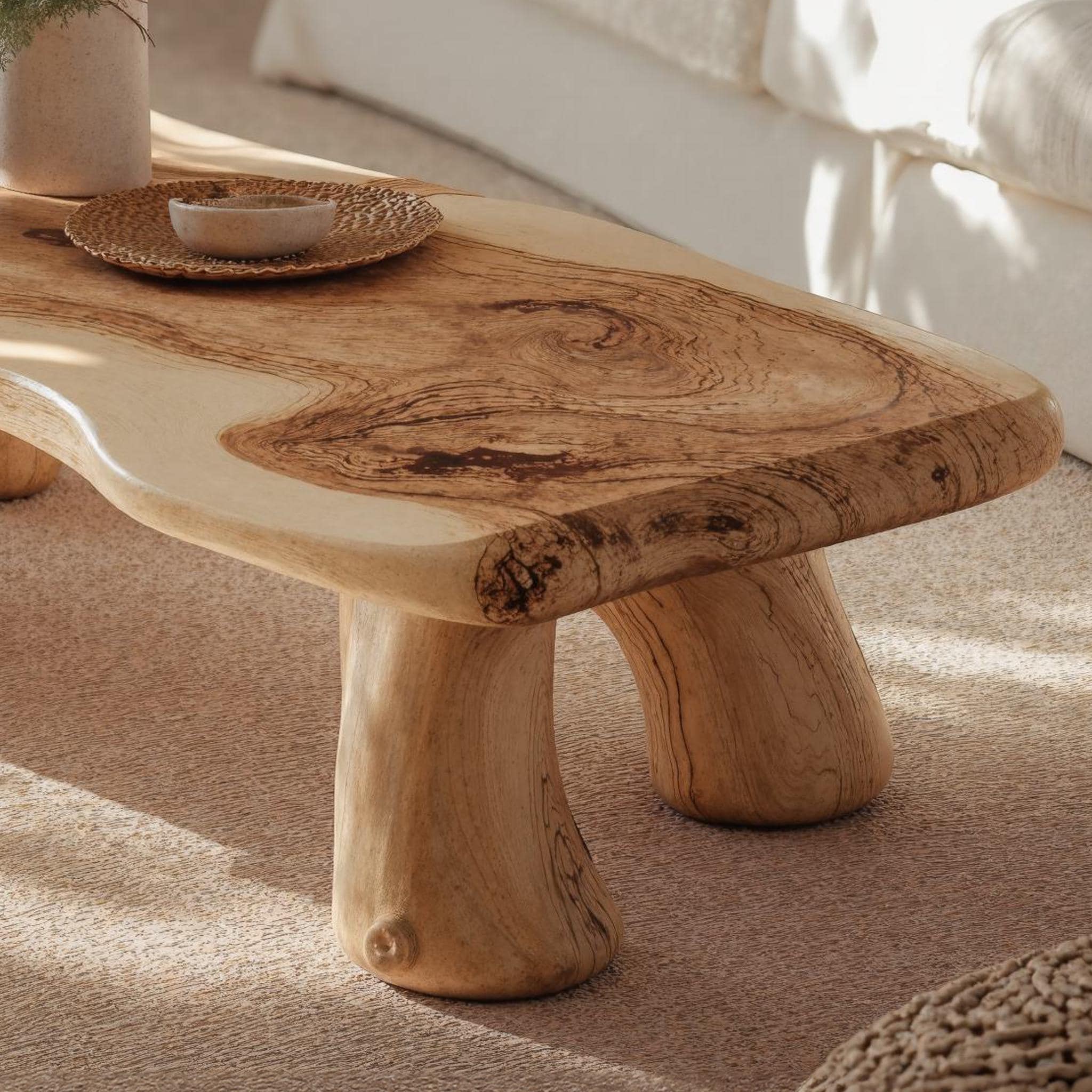 Handcrafted Coffee Table Modern Driftwood Coffee Table Reclaimed Wood ...