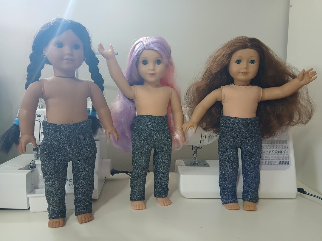 Sparkly Black Pants Handmade for 18 Inch Dolls Fit American Girl Dolls ...