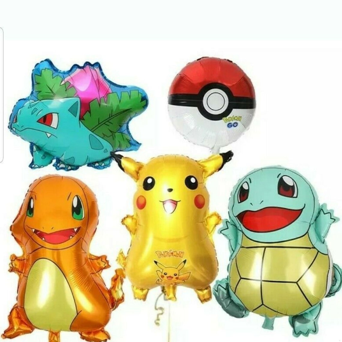 Pokemon Balloons Set of 5 Large Foil Pokemon Balloons | Etsy