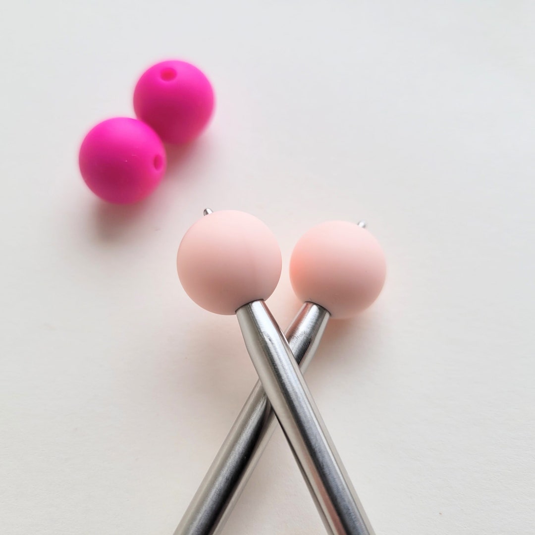 Fuchsia & Light Pink Small Stitch Blockers Set of 2 Needle Tip ...