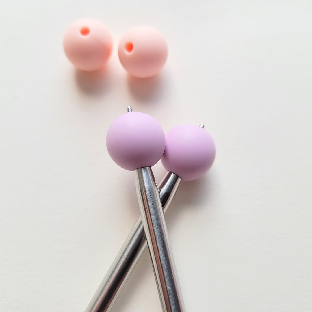 Purple & Blush Small Stitch Blockers Set of 2 Needle Tip Protectors ...