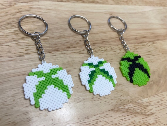 Xbox Logo Mini Perler Bead Keychain | Etsy
