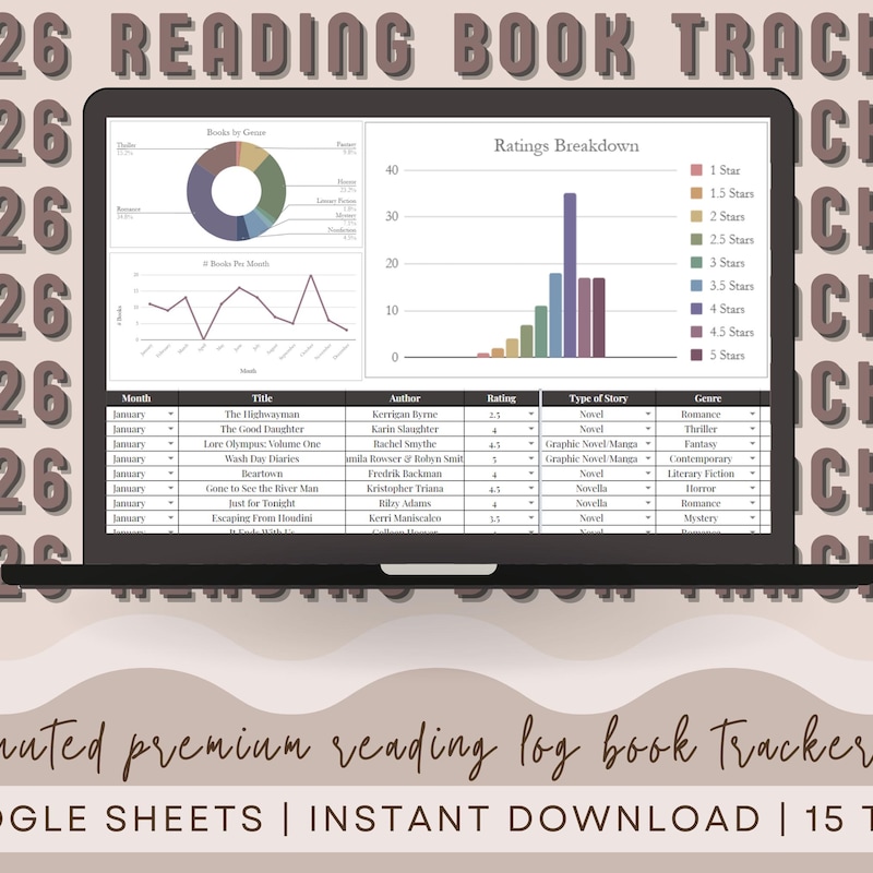 Reading Calendar 2026 - Etsy