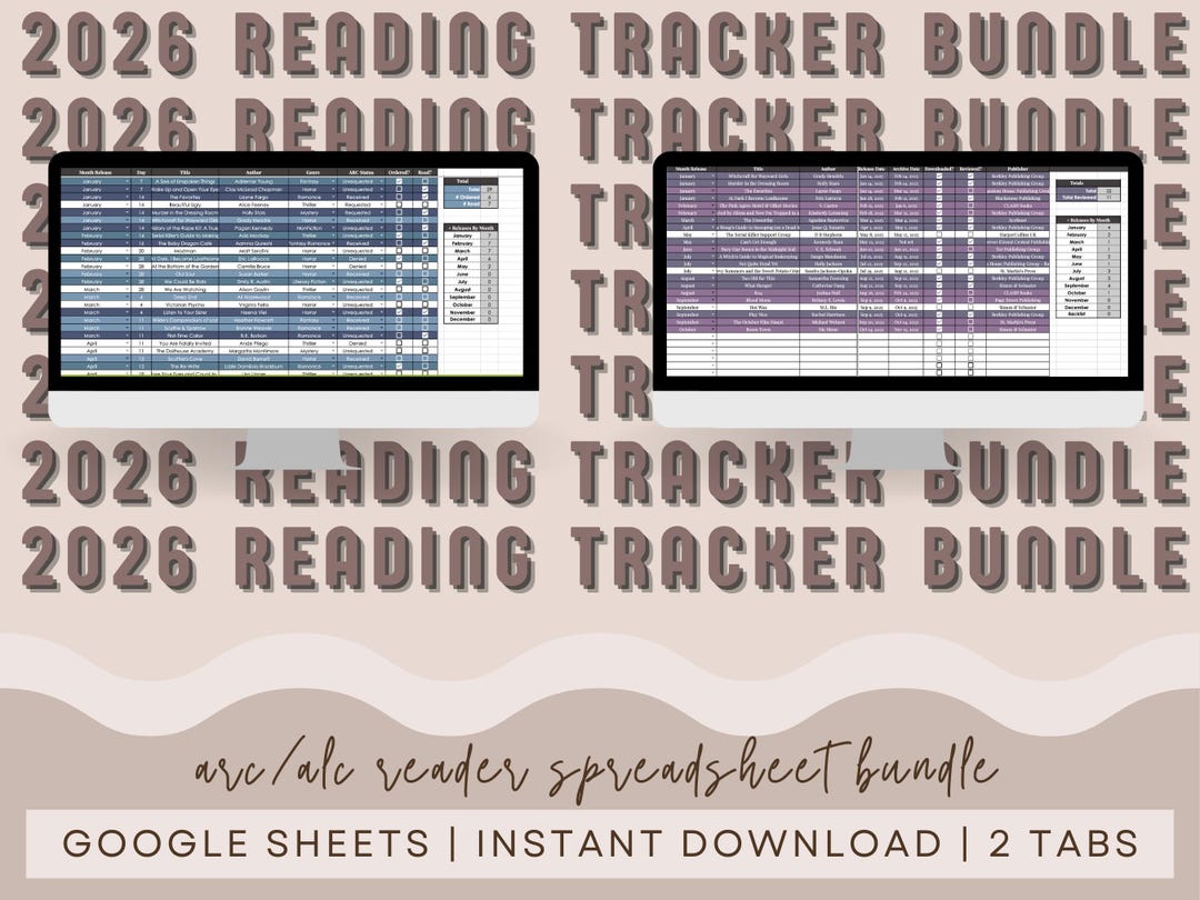 ARC & Review Reader Reading Tracker Pack: Google Sheets Bundle (digital ...