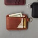 Keychain Wallet, Leather Keychain Card Holder, Personalised Keyring ...