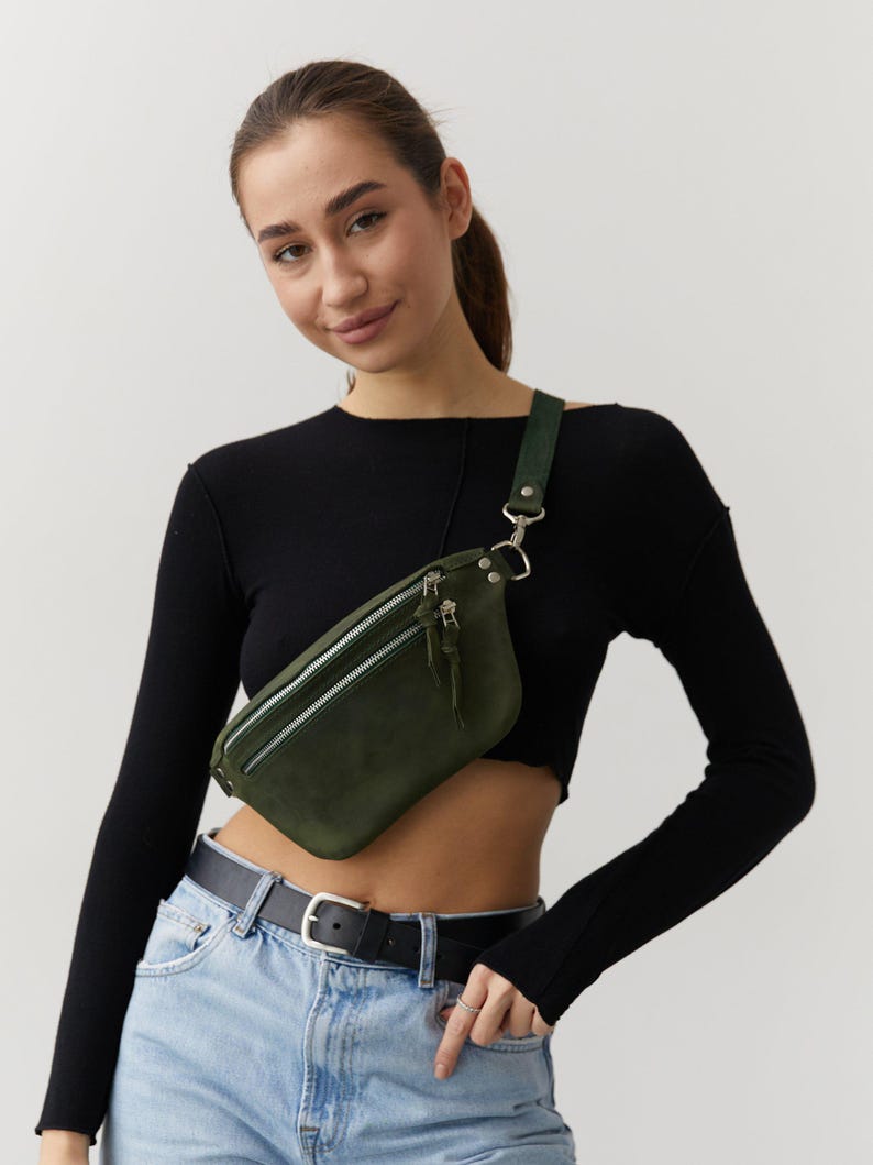 Personalized Leather Fanny Pack – Custom Belt Bag for Women, Handmade ...