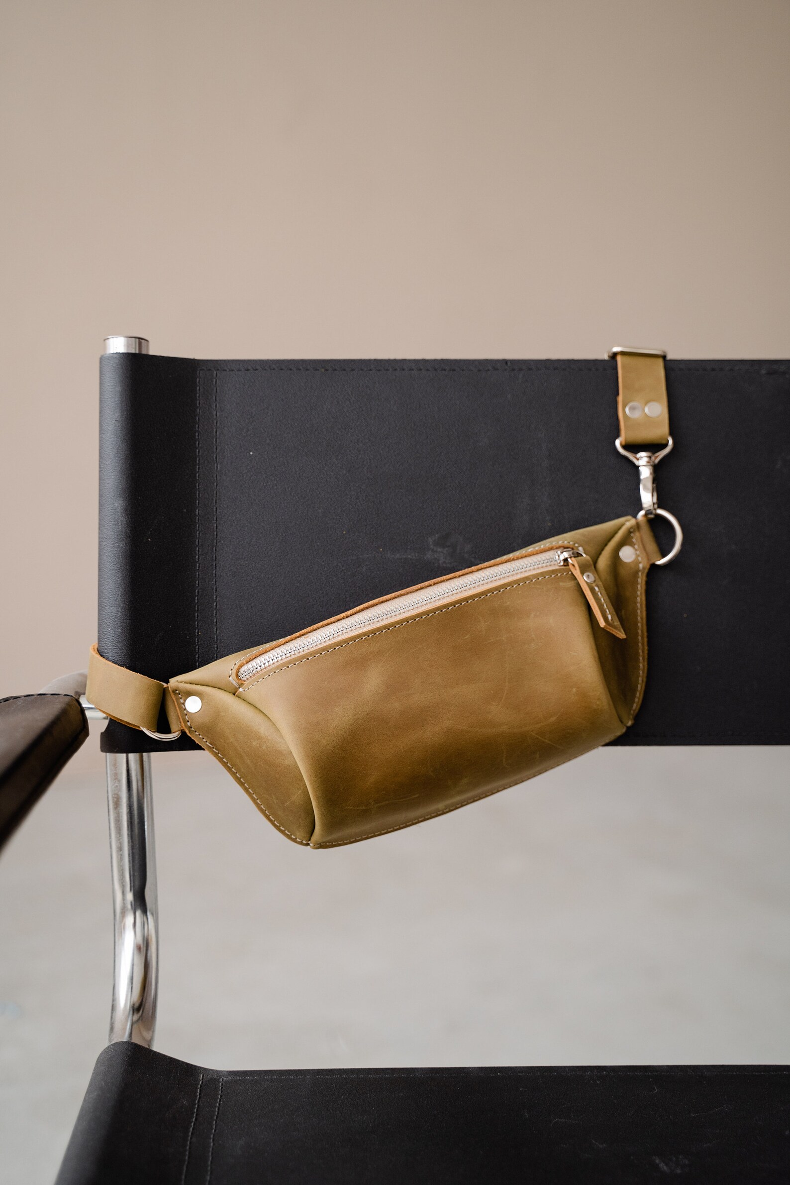 Fanny Pack Leather Black Leather Fanny Pack Versatile Bum Bag - Etsy