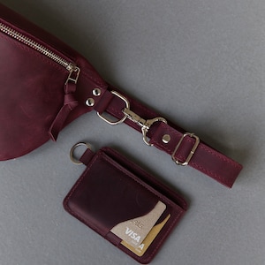 Keychain Wallet, Leather Keychain Card Holder, Personalised Keyring ...