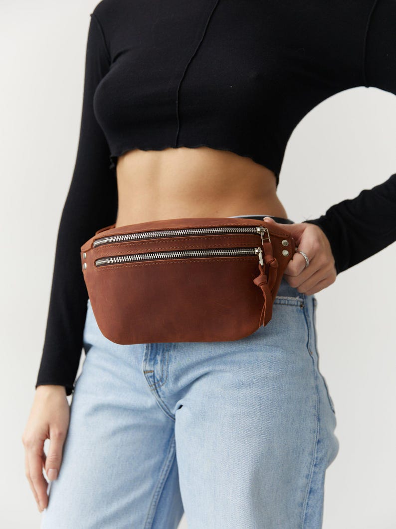 Personalized Leather Fanny Pack – Custom Belt Bag for Women, Handmade ...