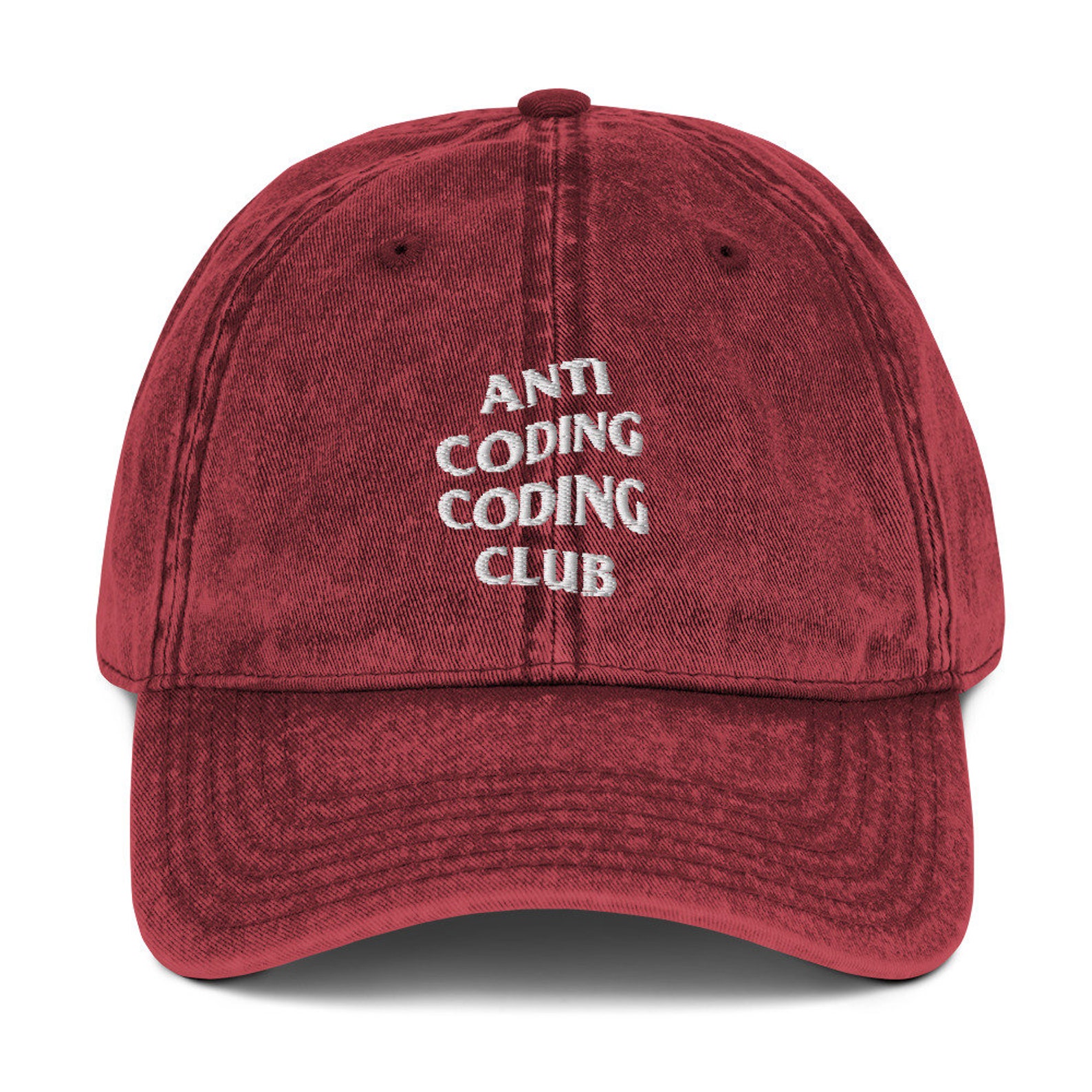 Anti Coding Coding Club in Twill Cap | Etsy