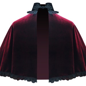 Victorian Gothic Cape Renaissance Medieval Cloak History Theater Stage ...