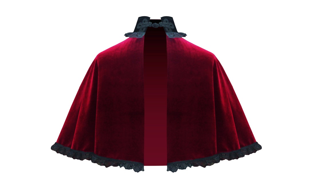 Victorian Gothic Cape Renaissance Medieval Cloak History Theater Stage ...