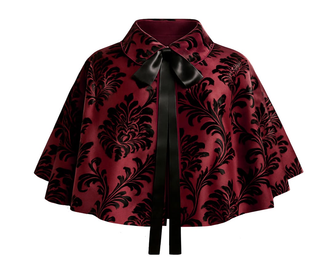 Victorian Cape Gothic Cloak Renaissance Medieval History Theater Stage ...