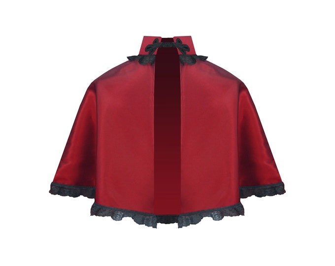 Victorian Cape Gothic Renaissance Cloak Steampunk Women Medieval ...