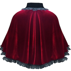 Victorian Gothic Cape Renaissance Medieval Cloak History Theater Stage ...