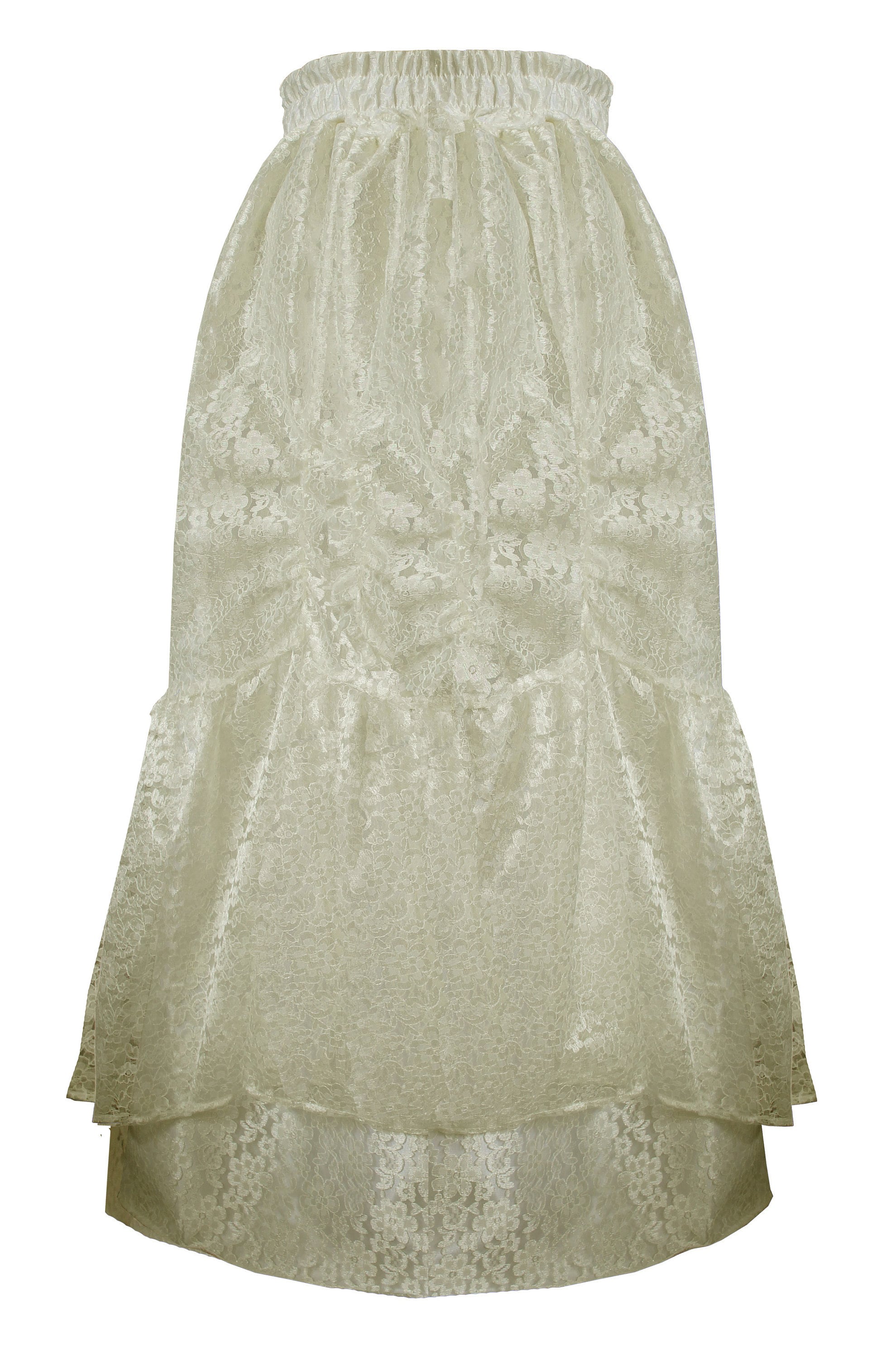 Gothic Victorian Skirt Lace Womens Bustle Steampunk Stage Theater Wear ...