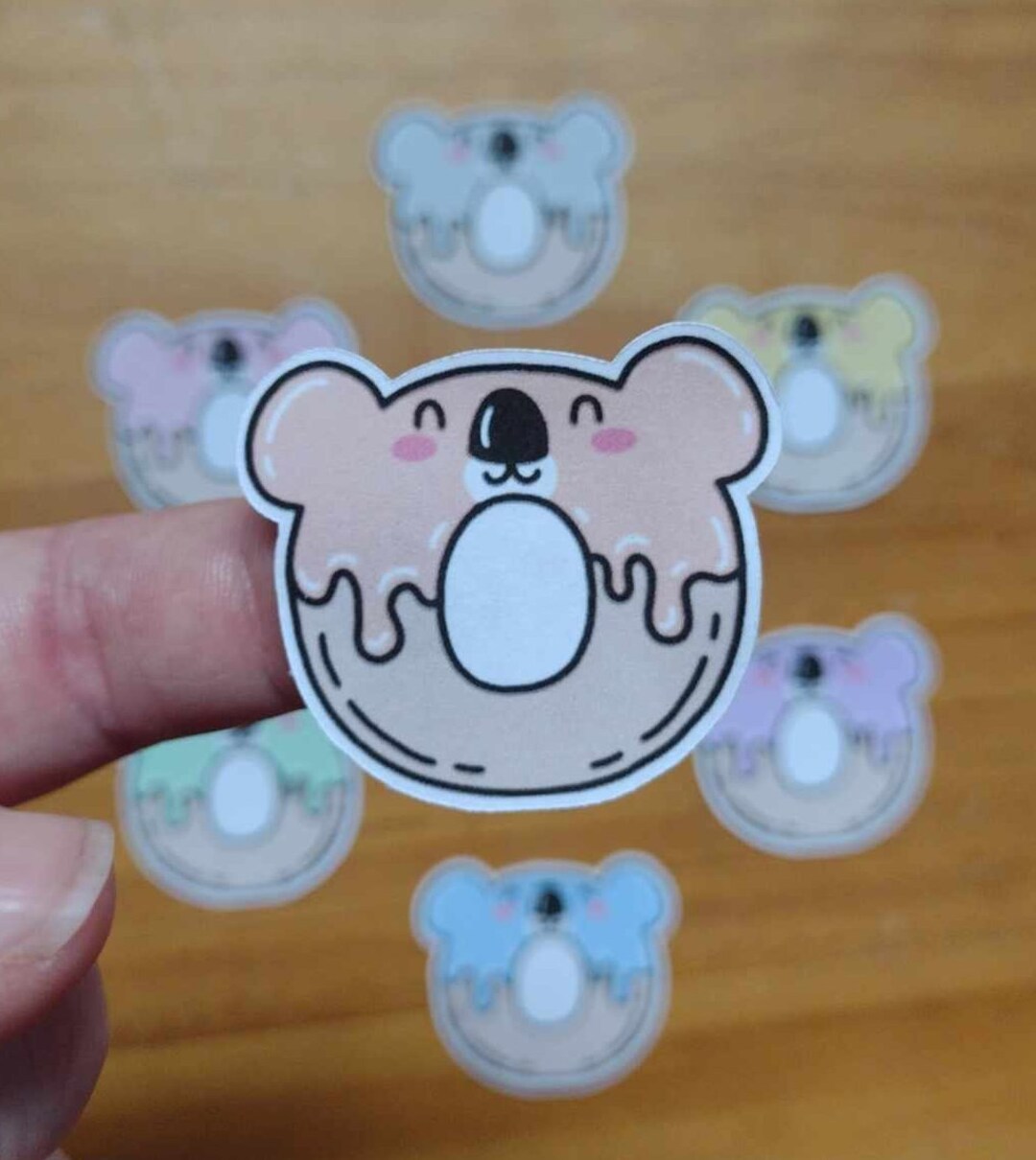 Koala Donut Stickers - Etsy