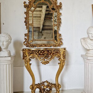 Antique French Console Table Louis XV Rococo - Etsy