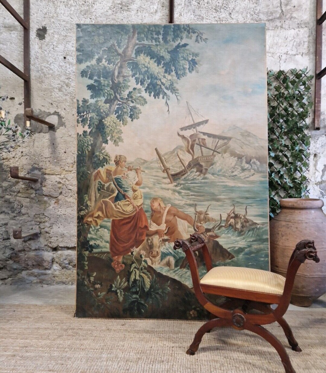 Huge French Wall Mural Grande Fresque Murale 19th Century - Etsy