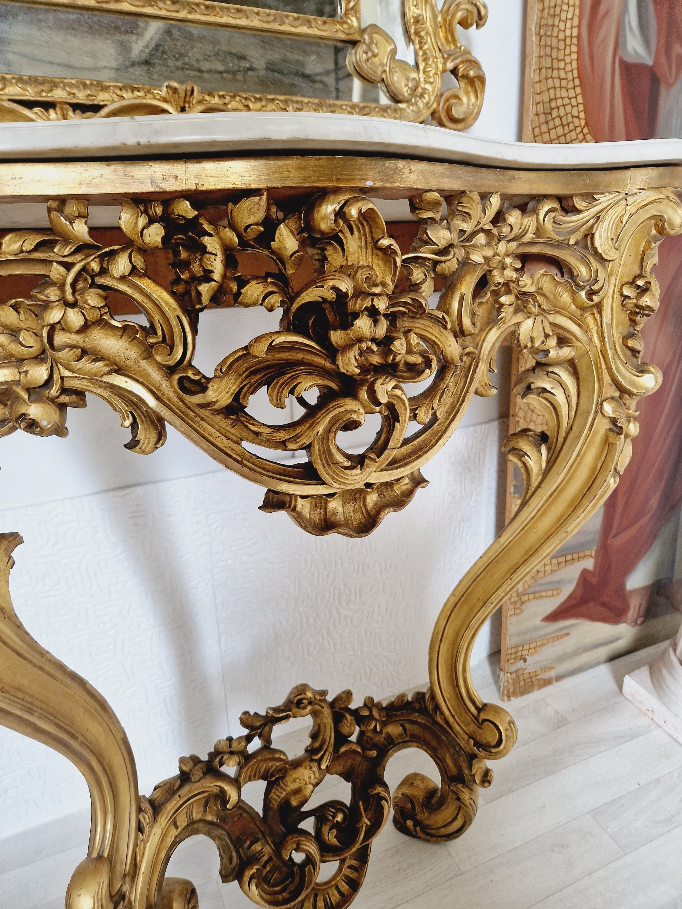 Antique French Console Table Louis XV Rococo - Etsy