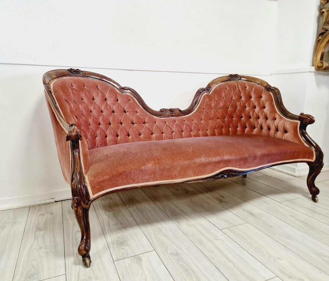 Antique French Double Spoon Sofa - Etsy