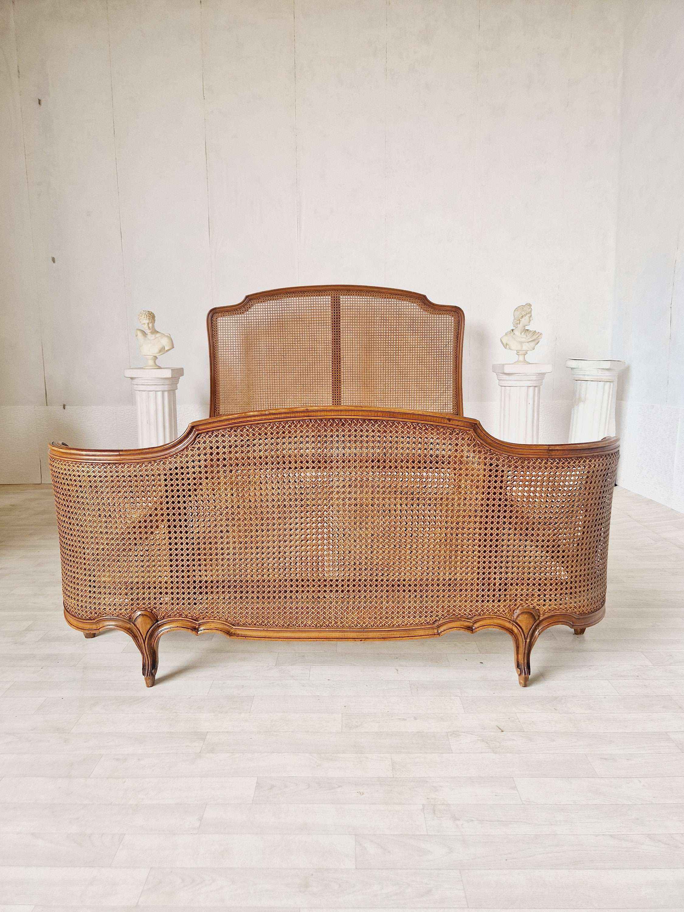 French Cane Bed Louis XV Corbeille Style - Etsy