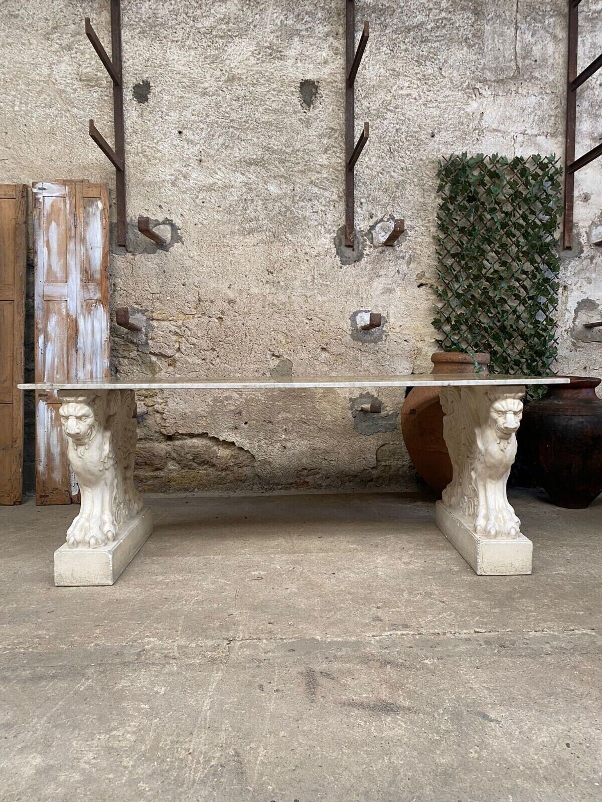 Large French Marble Table Carved Mythical Creatures to Base - Etsy