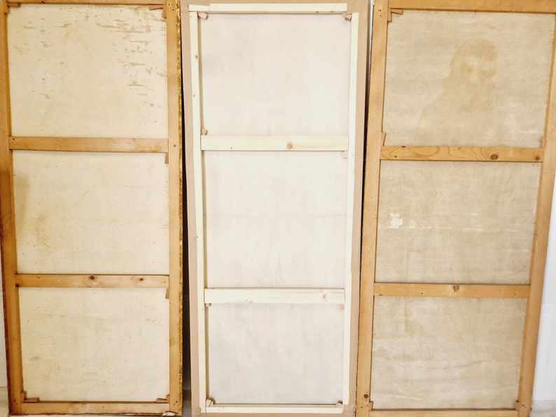 Triptych of Religious Oil Paintings With Gold Background - Etsy