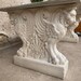 Large French Marble Table Carved Mythical Creatures to Base - Etsy