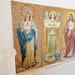 Triptych of Religious Oil Paintings With Gold Background - Etsy