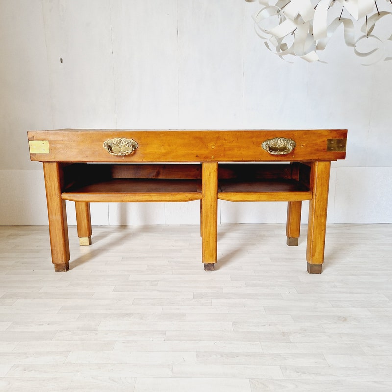 Butcher Block Table - Etsy