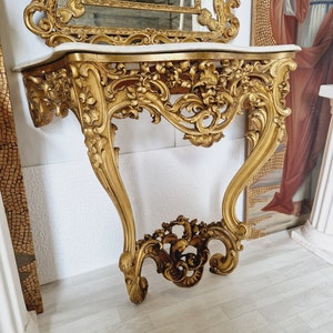 Antique French Console Table Louis XV Rococo - Etsy