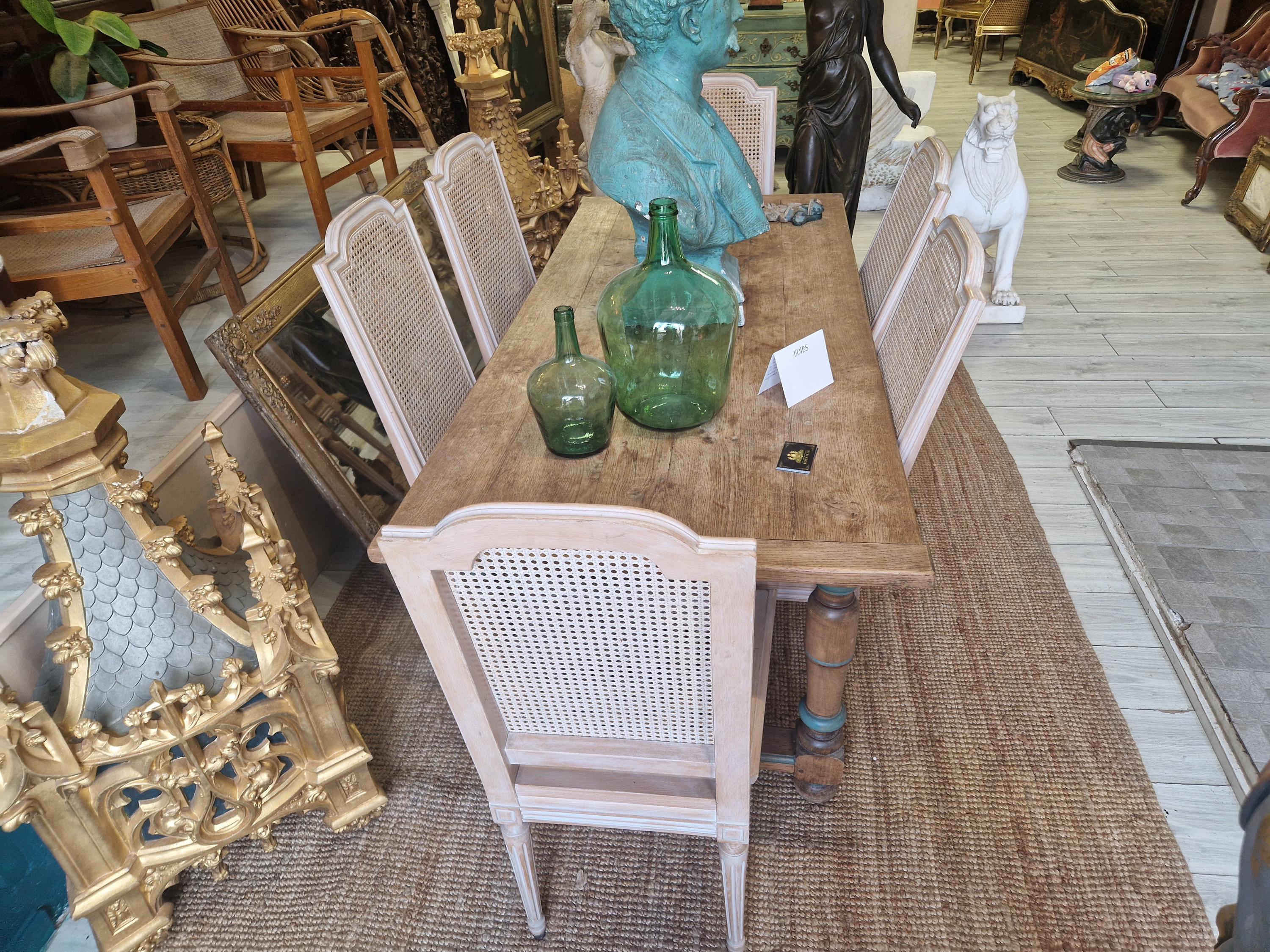 French Farmhouse Table in Pine Wood - Etsy