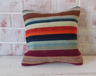 Rag Rug Pillow | Etsy