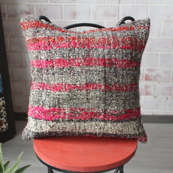 Rag Rug Pillow - Etsy