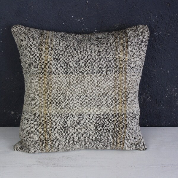 Gray Plaid Pillow - Etsy