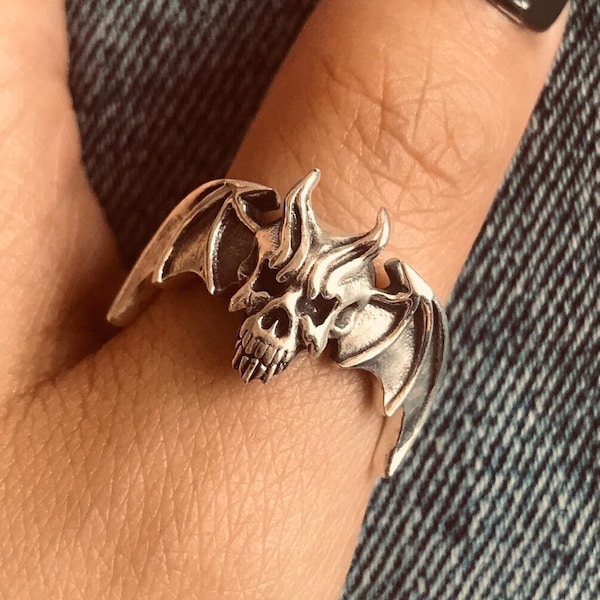 Bat Ring - Etsy