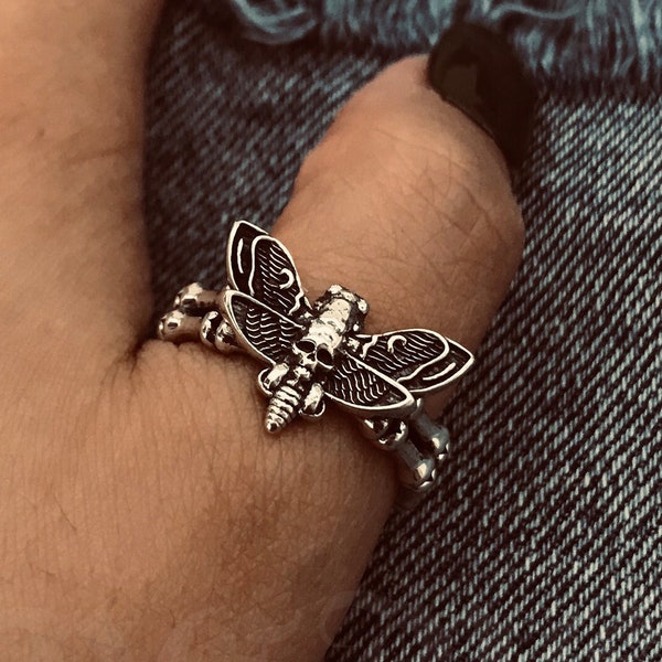 Moth Ring - Etsy