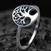 Engraved Tree of Life Ring: Oxidized Sterling Silver Filigree - Etsy