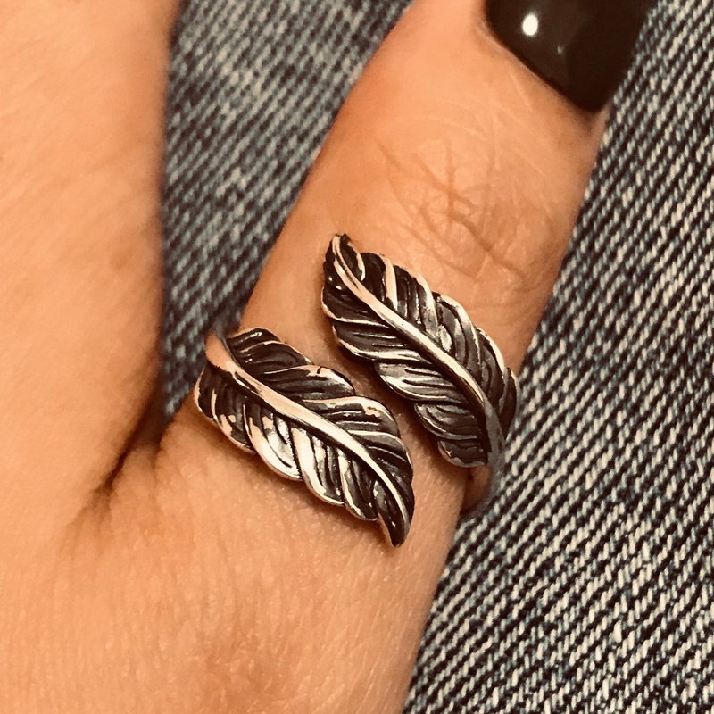 Feather Ring - Etsy