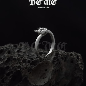 Demons Ring Set /2 in 1 Ring /925 Sterling Silver Ring /2 Pcs Silver ...