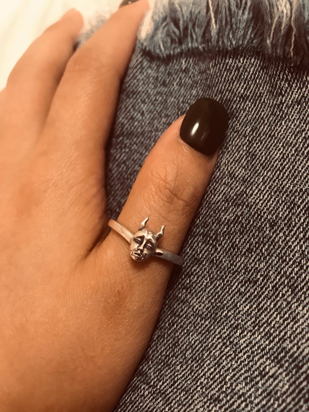 Demon Rings// Sterling Silver// Handmade Solid S925//unique Punk Gothic ...