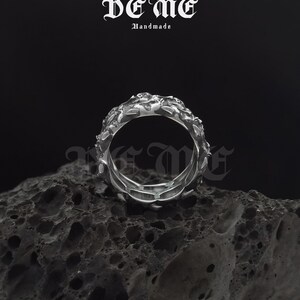 Demons Rings// Sterling Silver// Handmade Solid S925//unique Punk ...