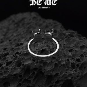 Demons Ring// Sterling Silver// Handmade Solid S925//unique Punk Gothic ...