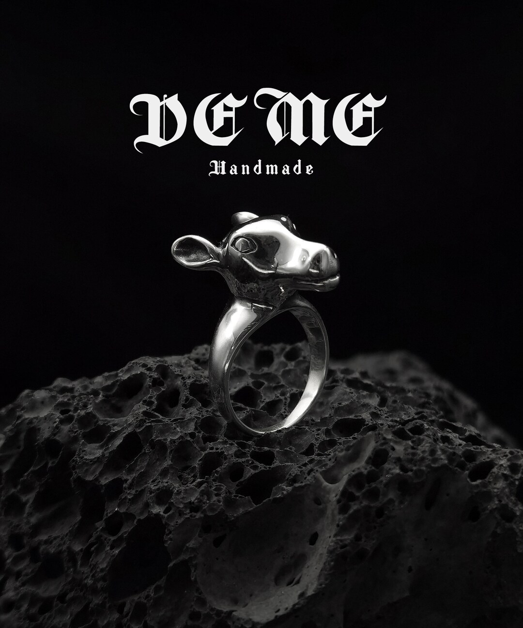 Handmade Minotaur Sterling Silver Ring: Gothic Biker Jewelry - Etsy